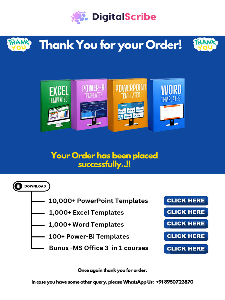 MS Office Template Bundle Digital Scribe Tmxaxu | PDF
