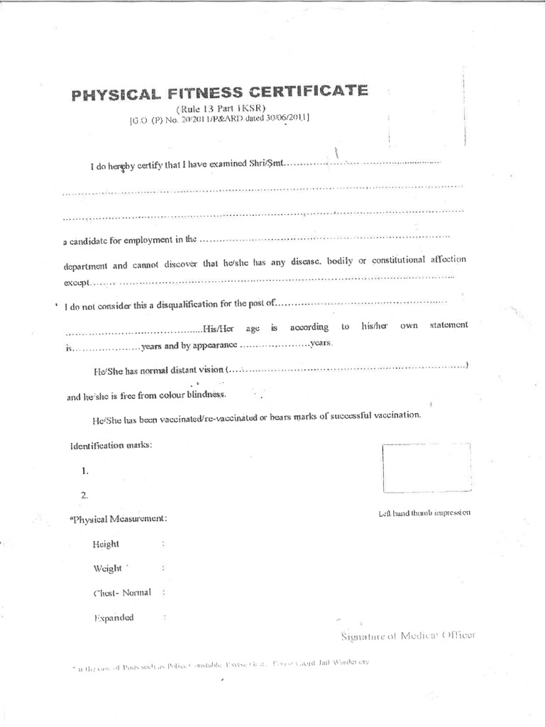 Physical Fitness | PDF