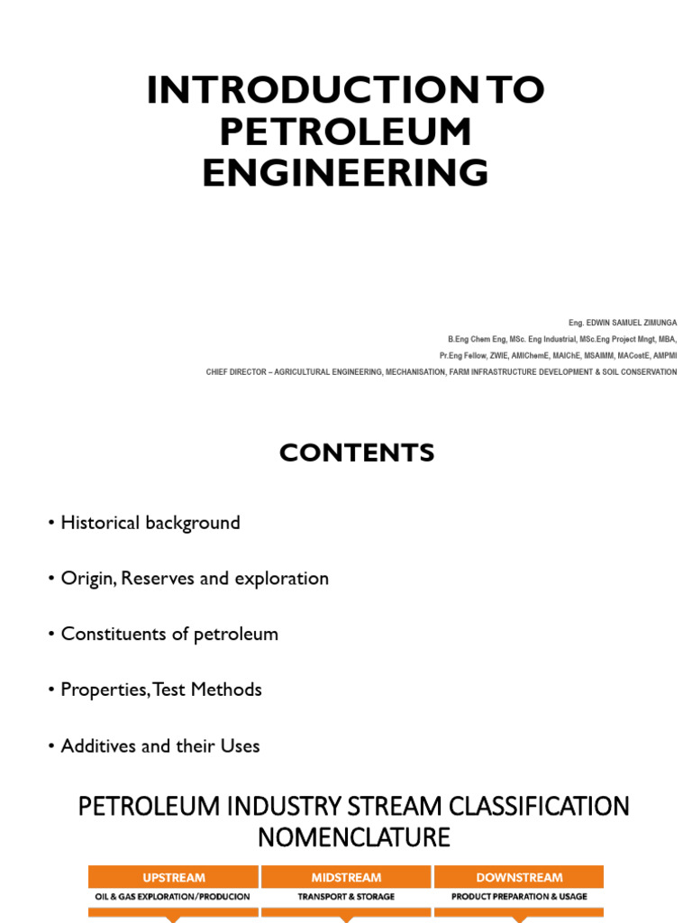 1.0 Introduction To Petroleum Engineering-1 | PDF | Petroleum | Kerosene