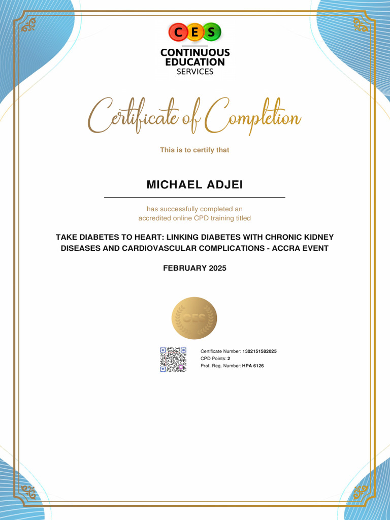 CES Certificate | PDF