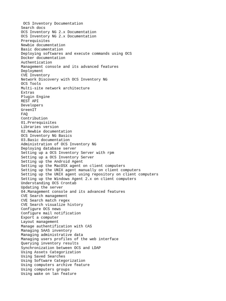 OCS Inventory NG 2.x Overview | PDF | Windows Registry | Command Line ...