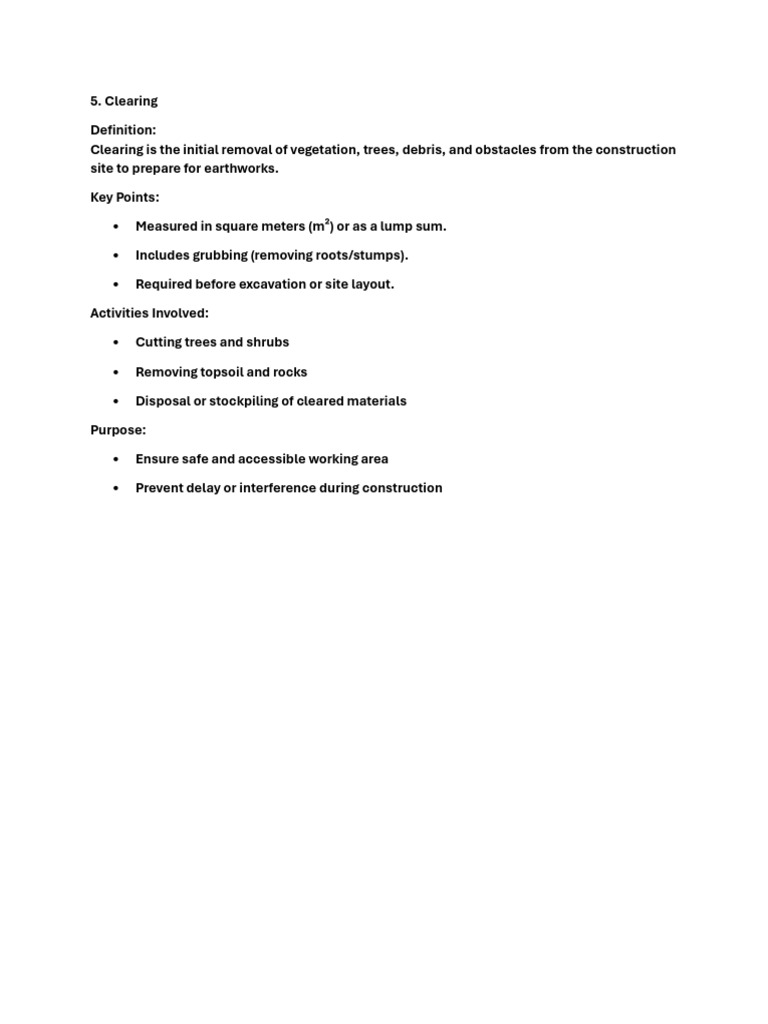Clearing | PDF
