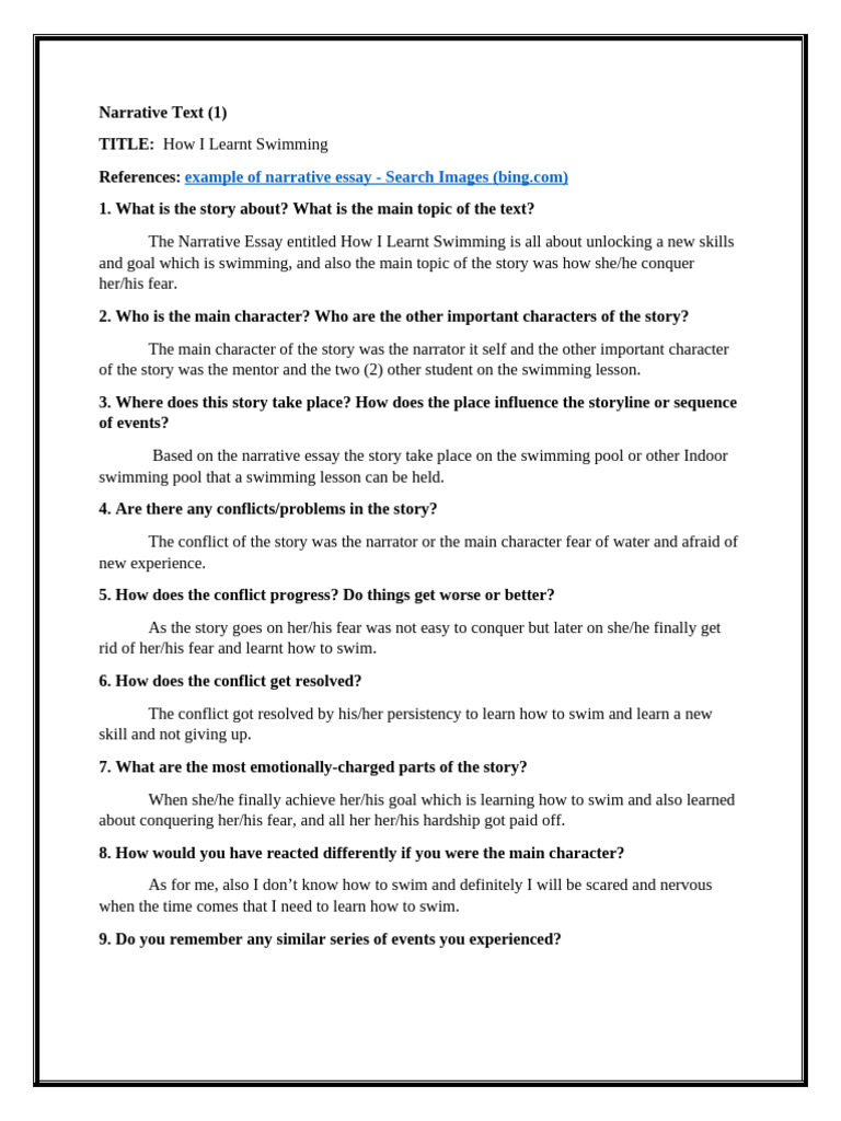 Creative Nonfiction Narrative Story Act 1&2 | PDF | Narrative