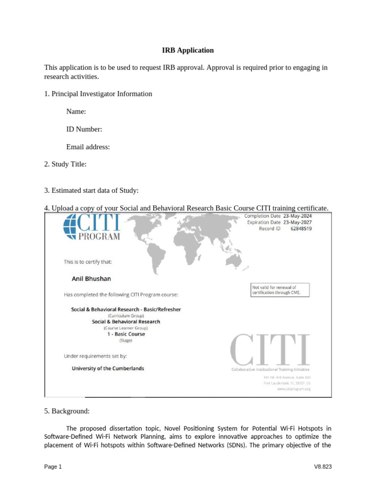 Combined IRB Application V2 Word Version With Tips V0524 - Nab - Changes (9 Dec) | PDF ...