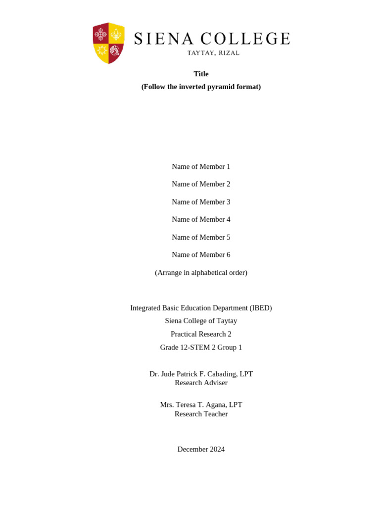 3is Capstone Thesis Format | PDF | Abstract (Summary) | Methodology