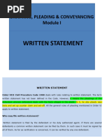 Written Statement Guidelines Under CPC | PDF | Set Off (Law) | Lawsuit