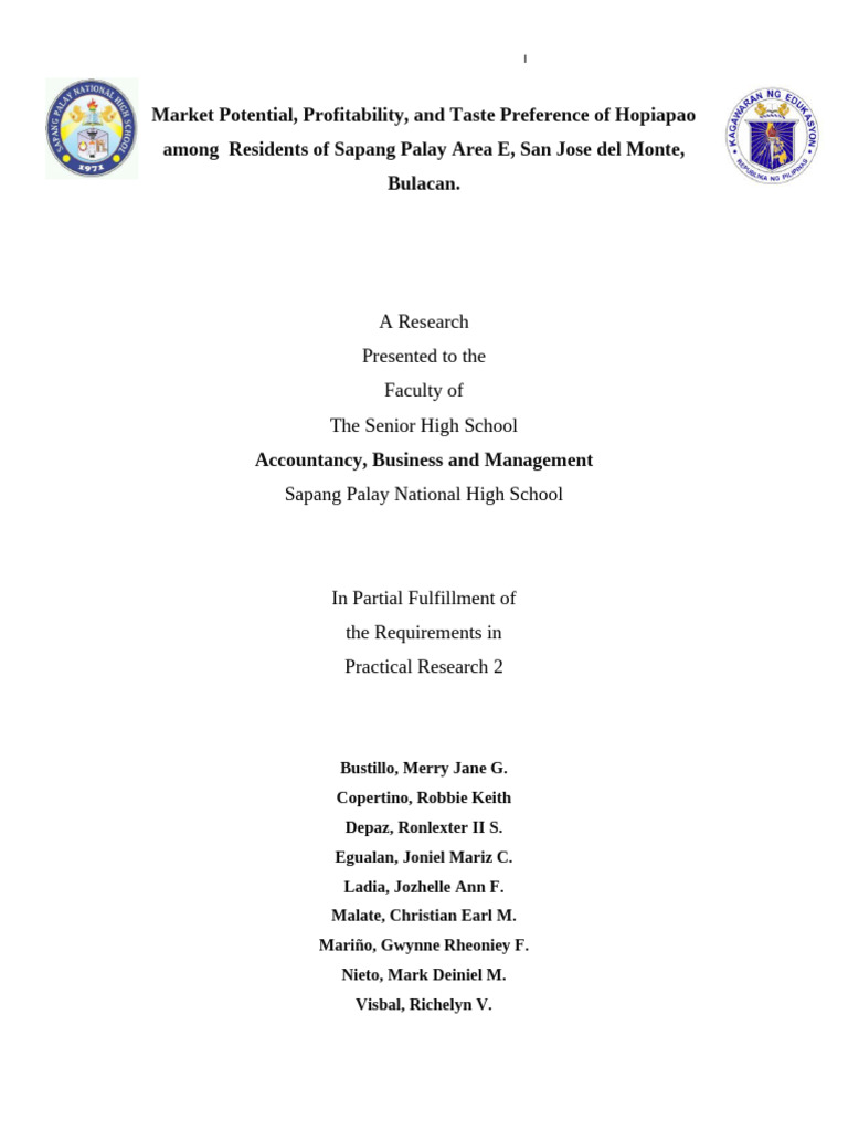Preliminaries Template 1 | PDF | Sampling (Statistics)