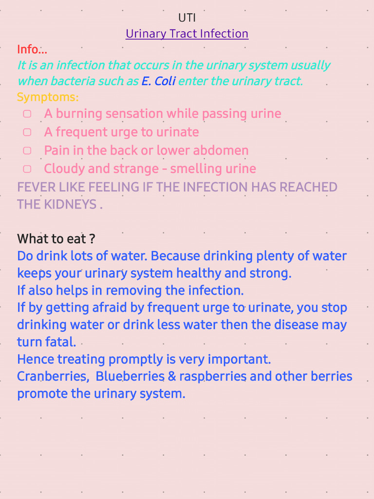 UTI Infection | PDF