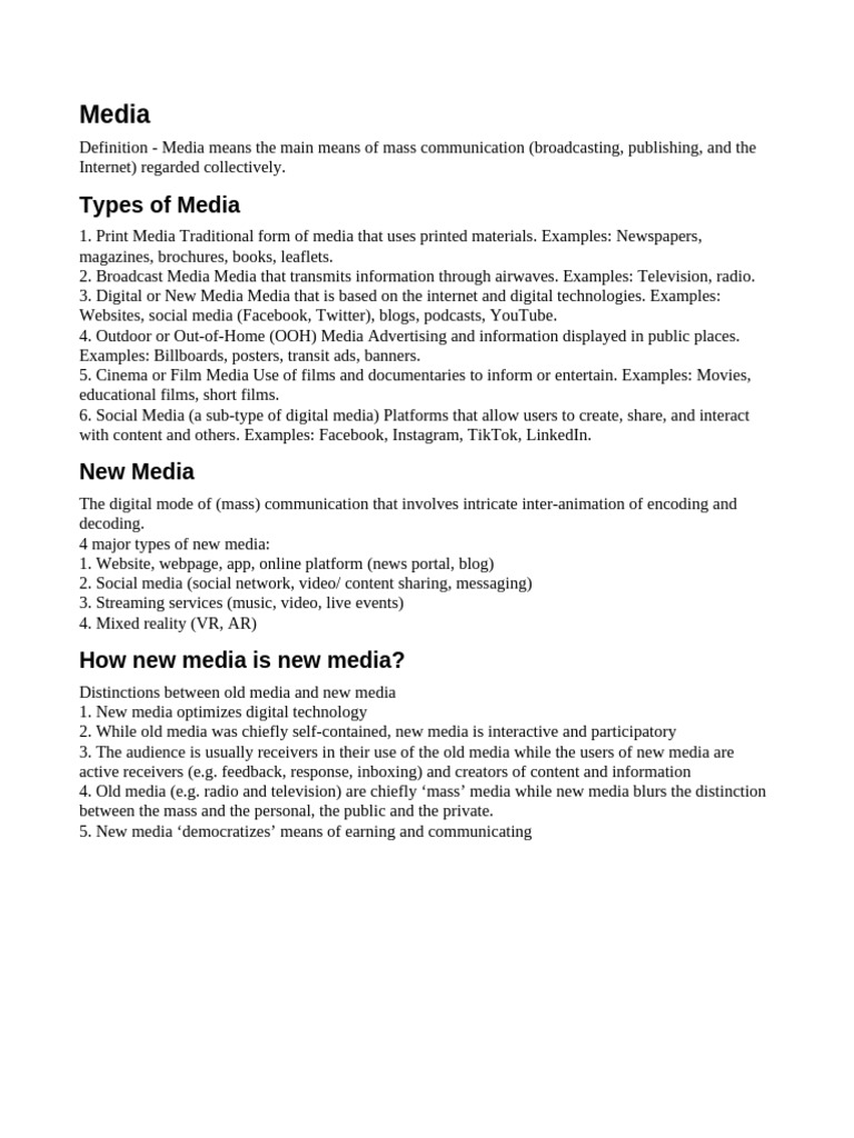 Media and Orature Notes | PDF