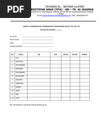 Contoh Kartu SPP | PDF