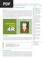 Ukuran Foto 1R hingga 30R dalam CM | PDF