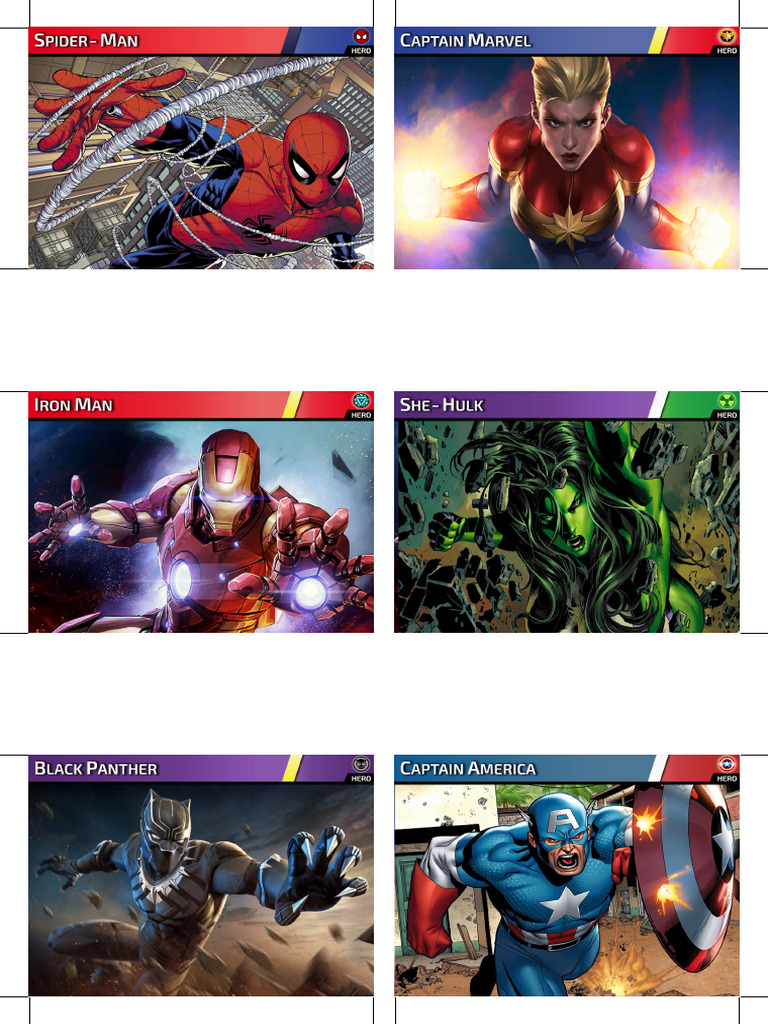 Dividers Marvel Champions | PDF