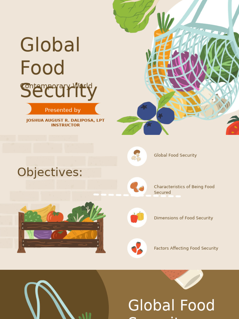 Chapter 13 Global Food Security | PDF | Food Security | Agriculture