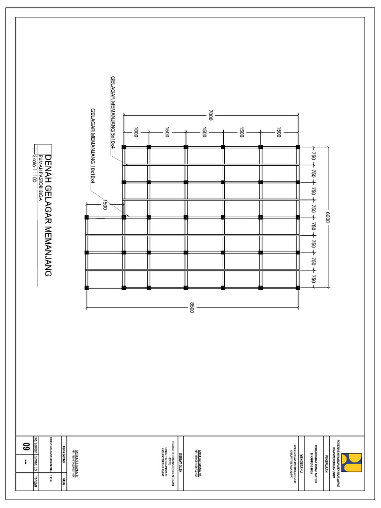 Denah Gelagar Memanjang | PDF