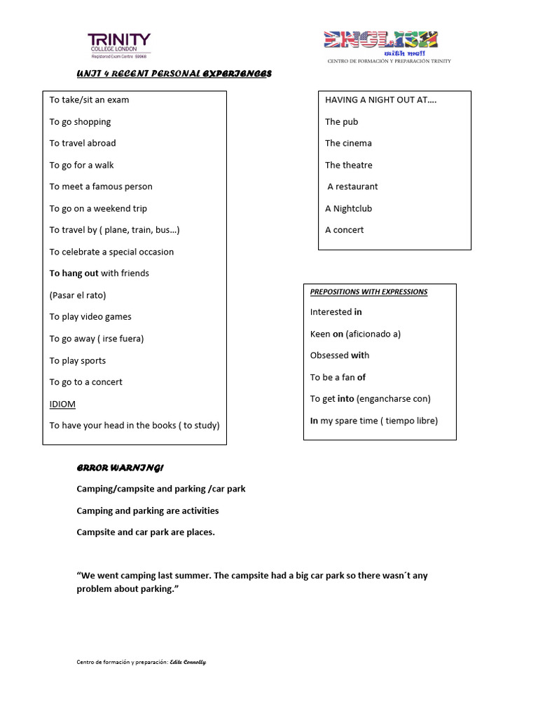 Vocabulary Ise I Unit 4 | PDF