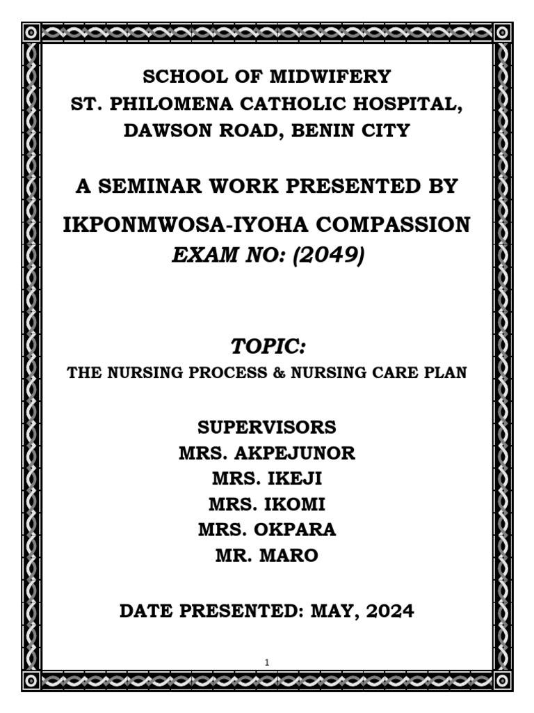 Nursing Process | PDF | Nursing | Medical Diagnosis