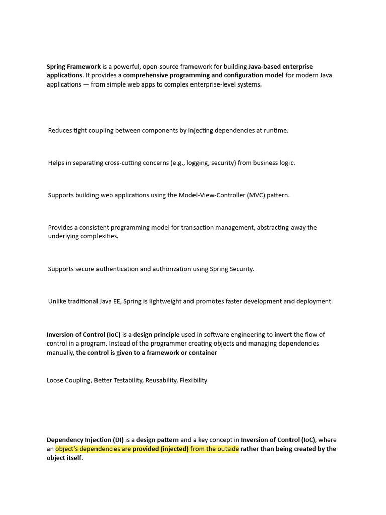 What Is Spring Framework | PDF | Spring Framework | Software Engineering