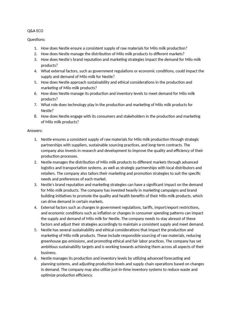 Qa Eco | PDF | Marketing | Market (Economics)