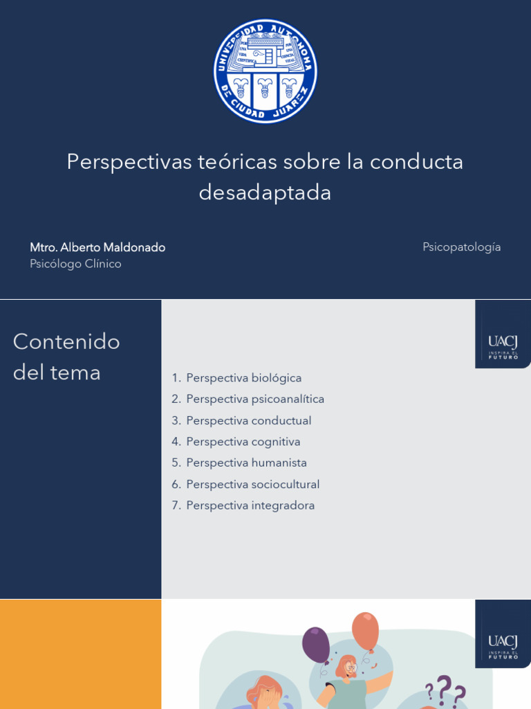 Perspectivas Teóricas Sobre La Conducta Desadaptada | PDF | Terapia de ...