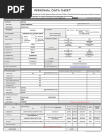 CS Form No. 212 Personal Data Sheet Revised | PDF