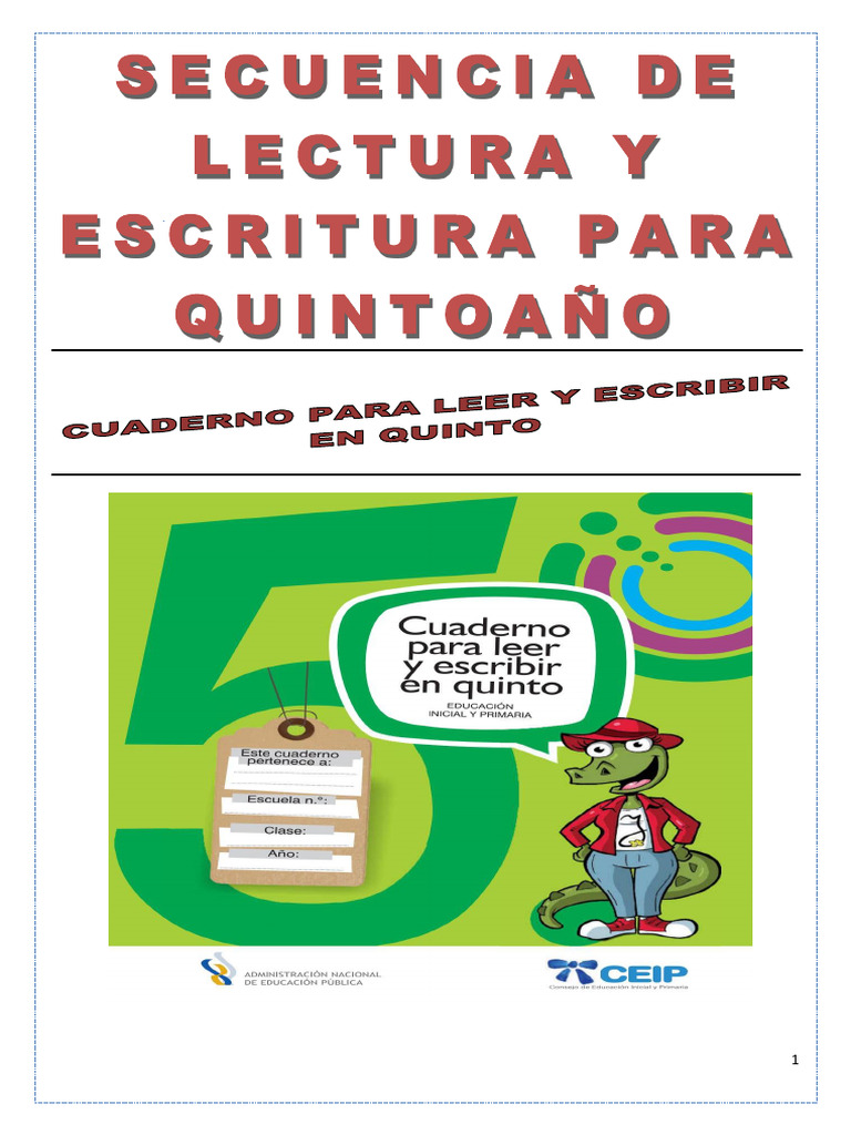 Secuencia de Lectura en Quinto Grado | PDF | Verbo | Comunicación