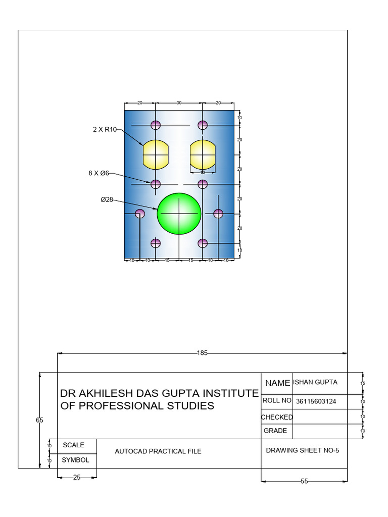 Cad Practical File-Model - PDF ISHAN | PDF