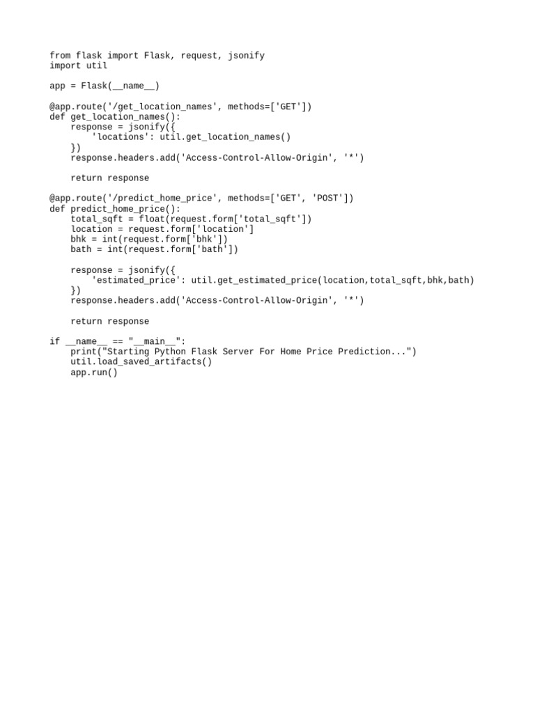 From Flask Import Flask, Request, J | PDF