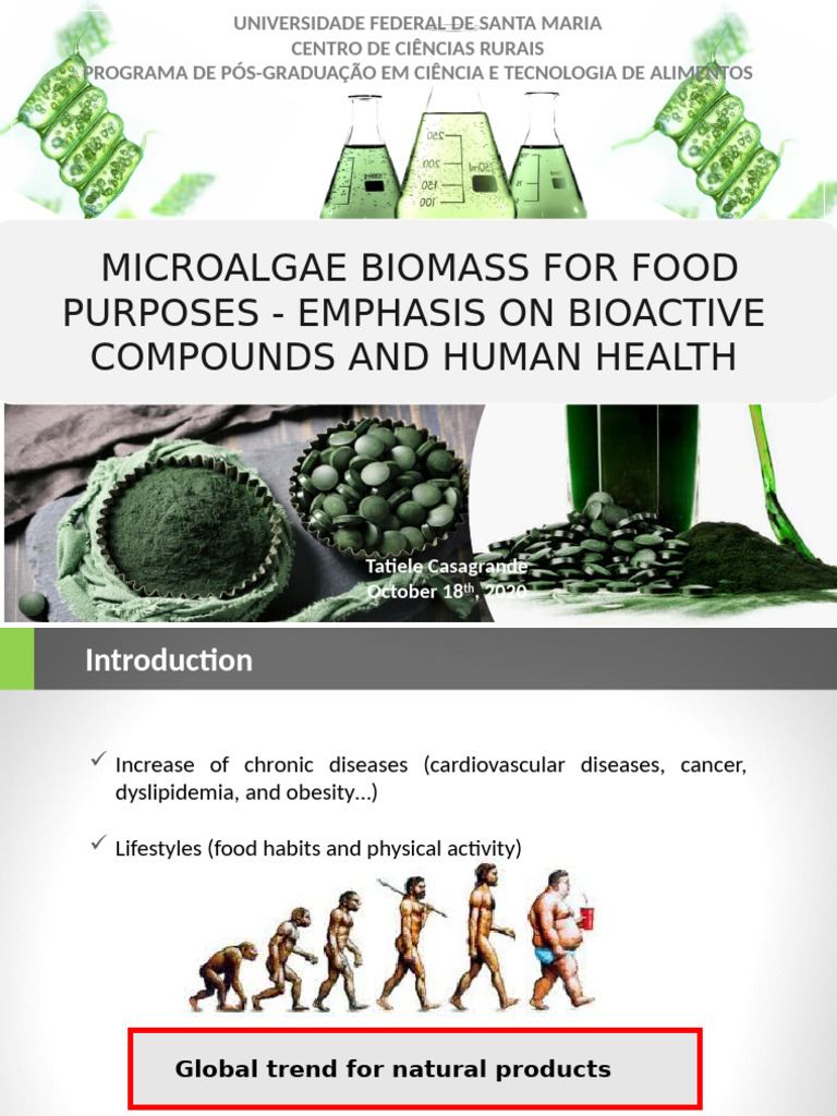 Microalgae Biomass: Health Benefits & Uses | PDF | Antioxidant | Digestion