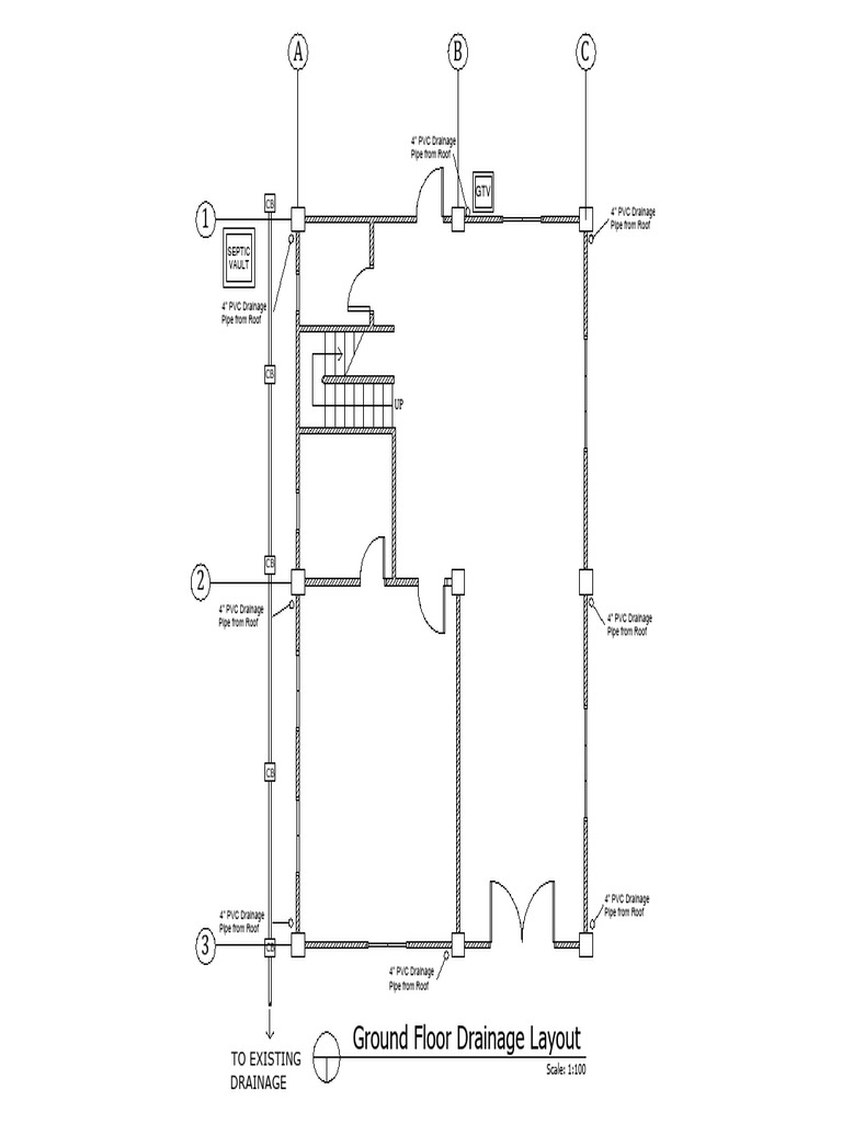 Ground Floor Drainage Layout Plan | PDF