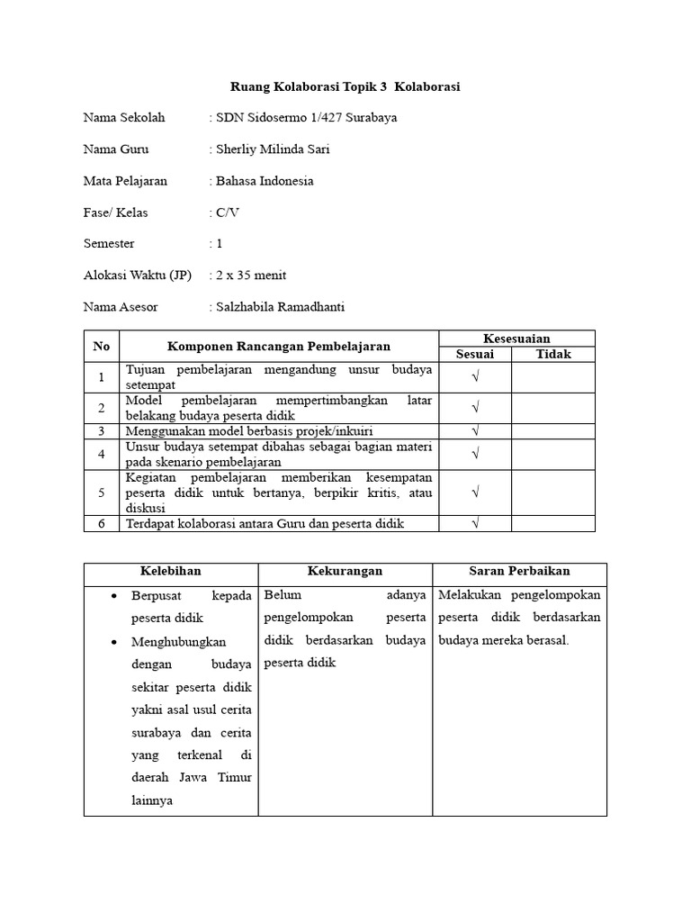 t3 Ruang Kolaborasi Asesmen 2 | PDF