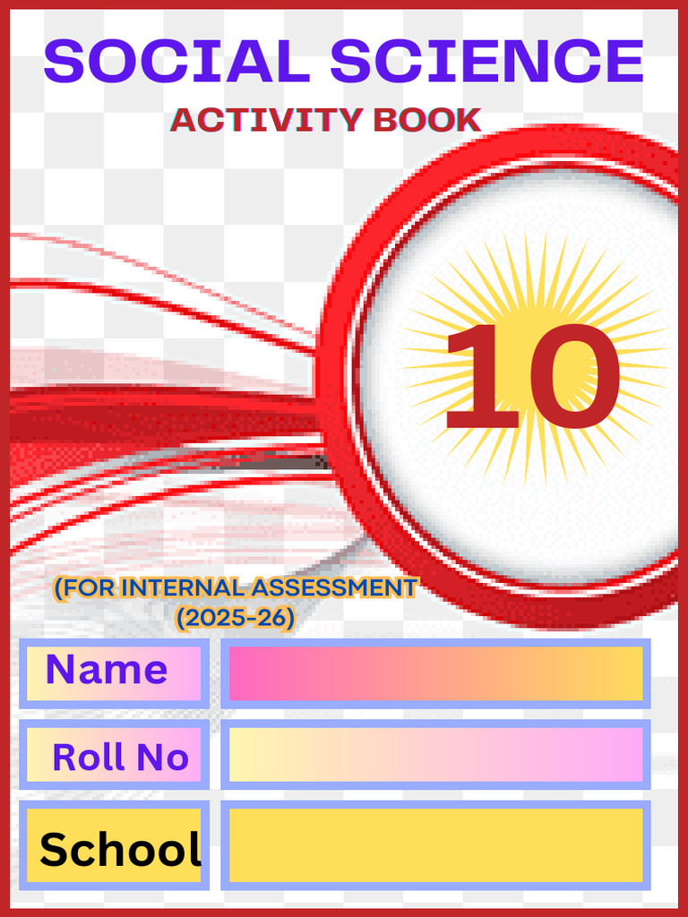 10th Social Science Activity Book 2025-26 | PDF