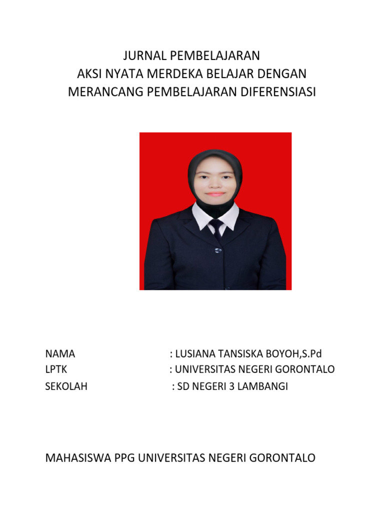 Jurnal Pembelajaran Modul 1 Berdeferensiasi Lusi | PDF