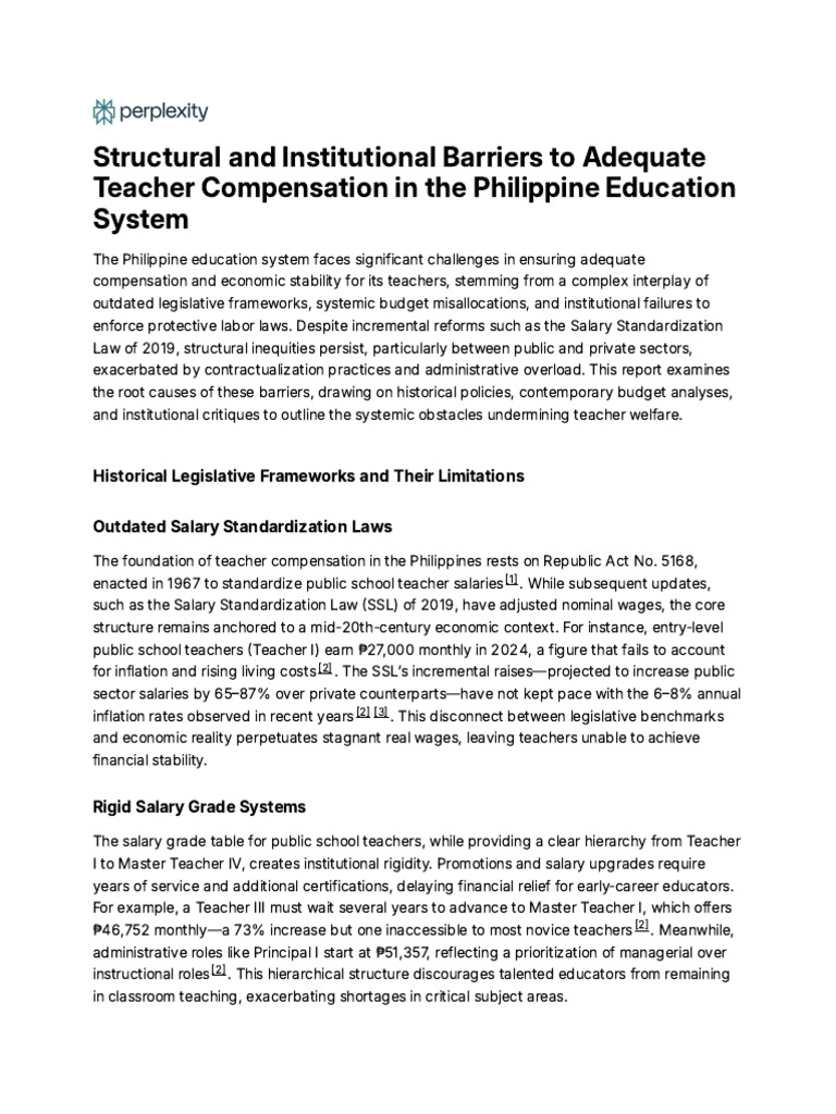 Structural and Institutional Barriers To Adequate | PDF | Cost Of ...