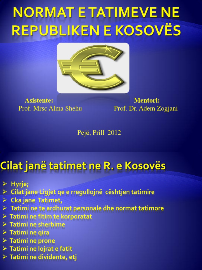 Normat e Tatimeve | PDF