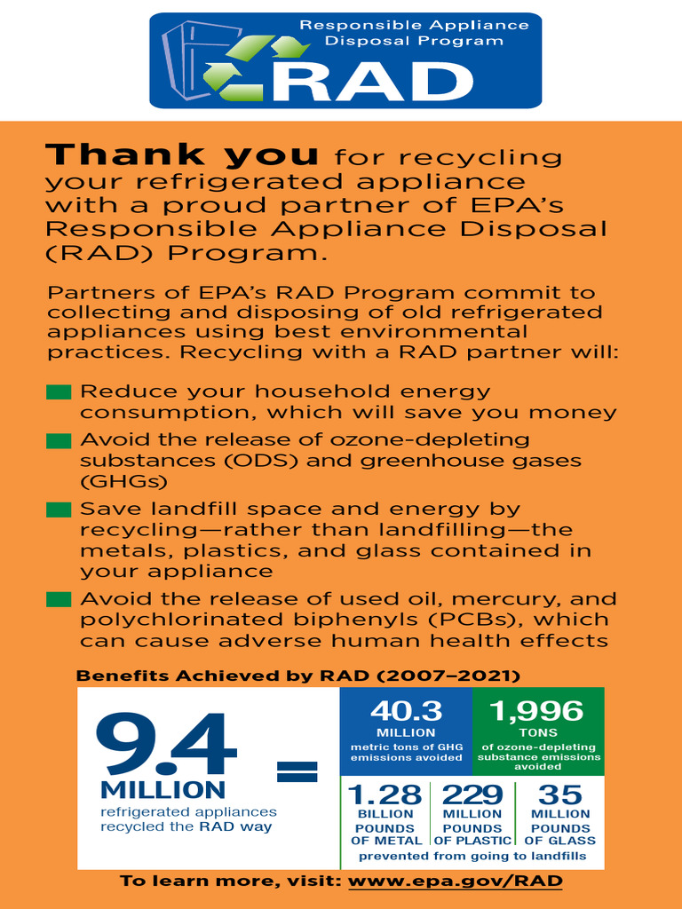Rad Appliance Recycling Flyer | PDF