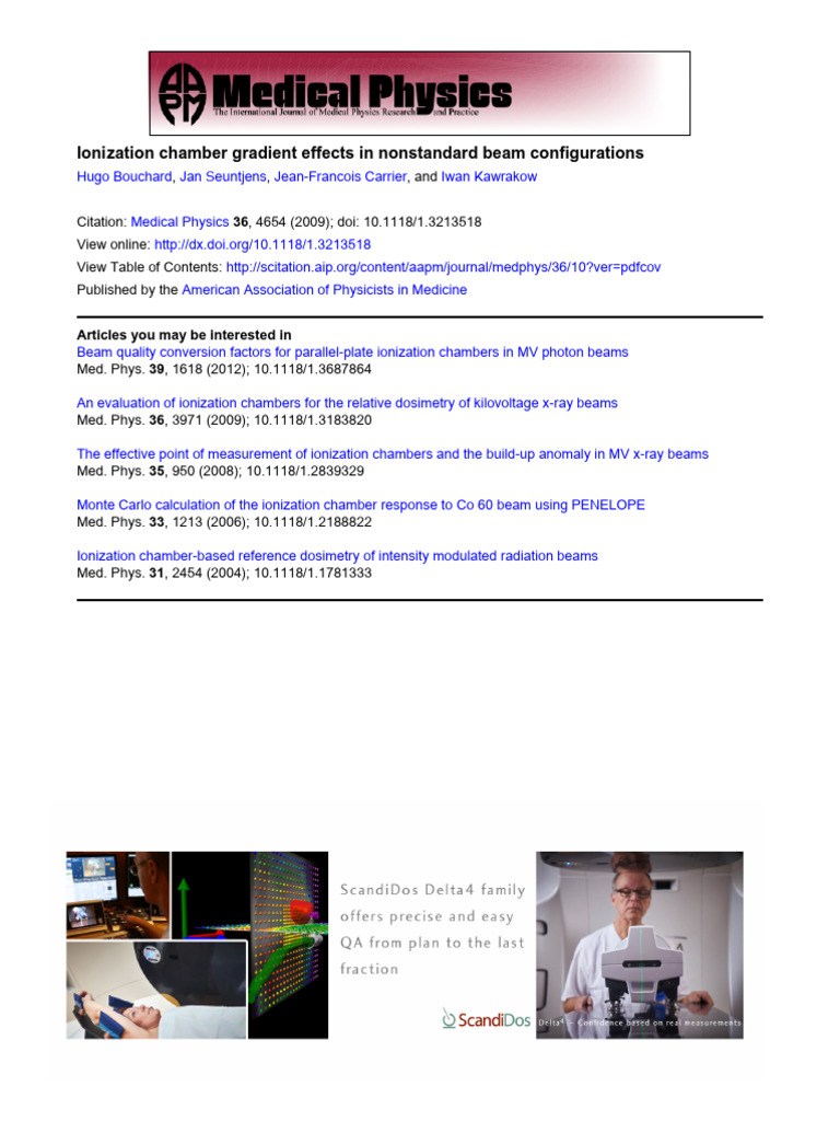 Bouchard 2009 | PDF | Dosimetry | Absorbed Dose