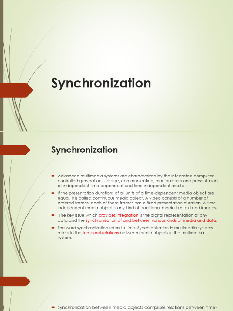 CH-9 Synchronization | PDF | Time | System
