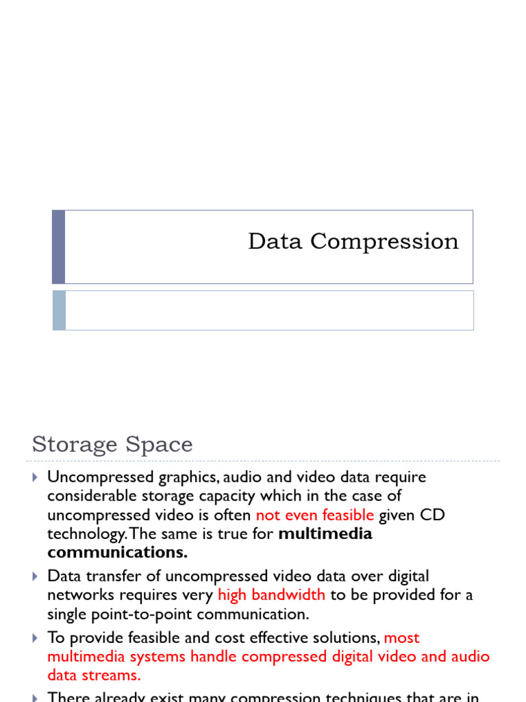 Ch-5 Data Compression | PDF | Data Compression | Video