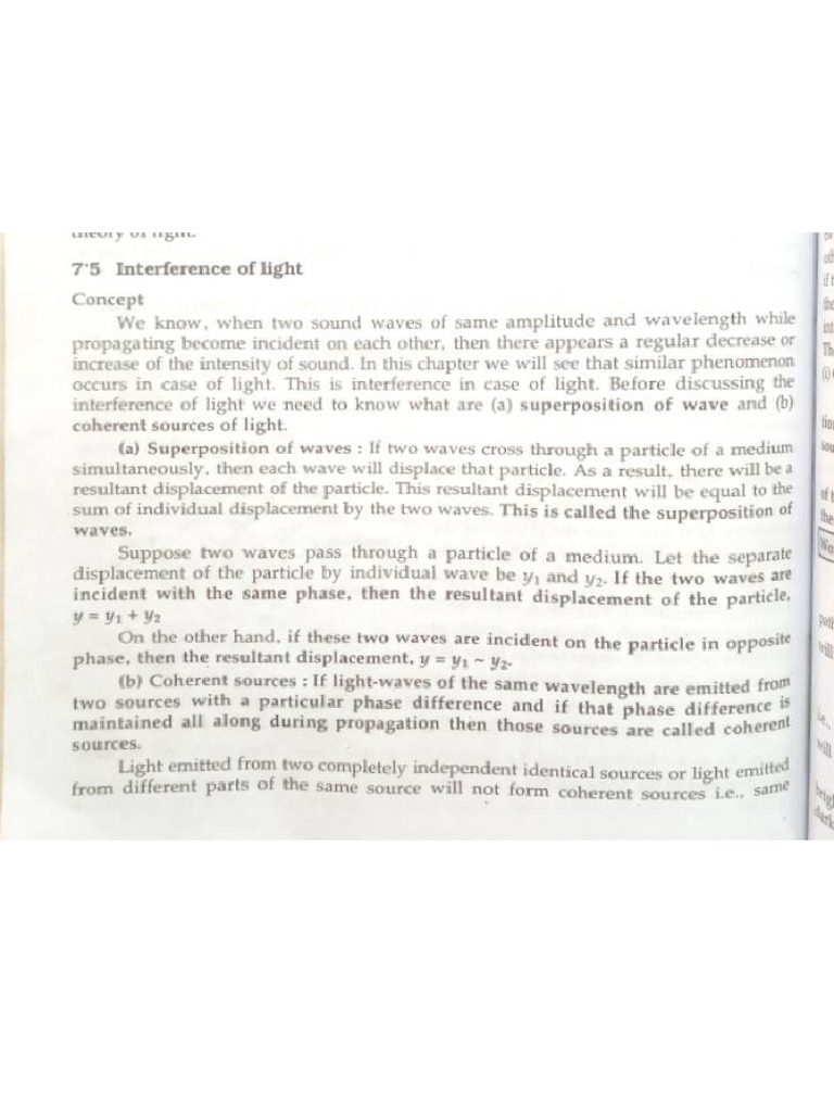 Lecture Notes On Interference Pdf