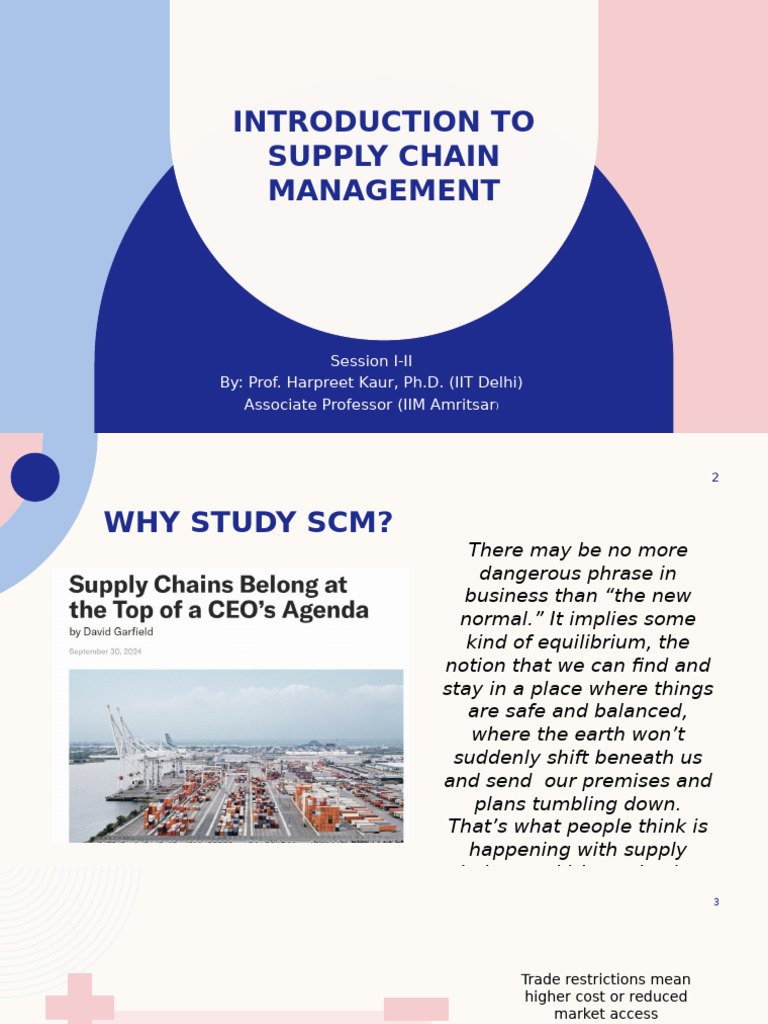 Introduction to Supply Chain Management | PDF | Supply Chain | Pricing