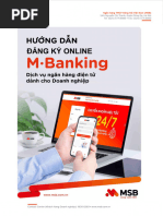 Tài Liệu Hướng Dẫn Sử Dụng Đăng Ký Vay & Hoàn Thiện Hồ Sơ Sản Phẩm Tín Chấp Tia Chớp MSB | PDF
