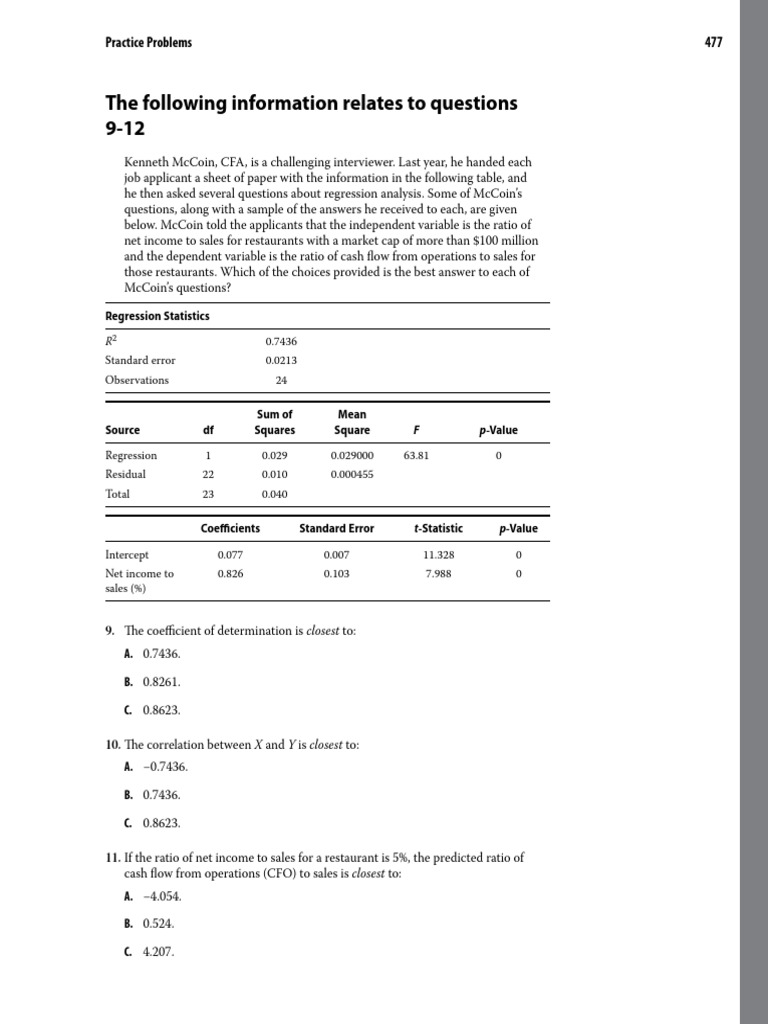 Practice - IM - Linear Regression - 1-2-3-4 - Practice - IM - Loglinear Question - 1 - Q 9-38 ...