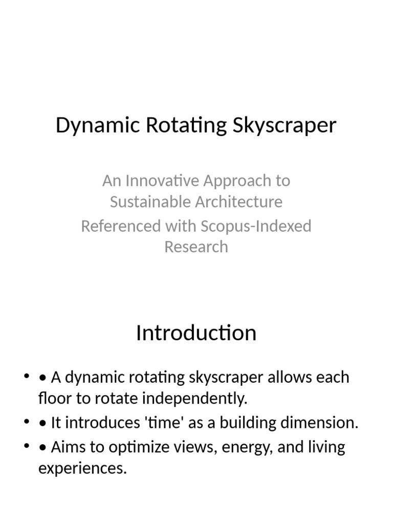 Dynamic Rotating Skyscraper Presentation | PDF
