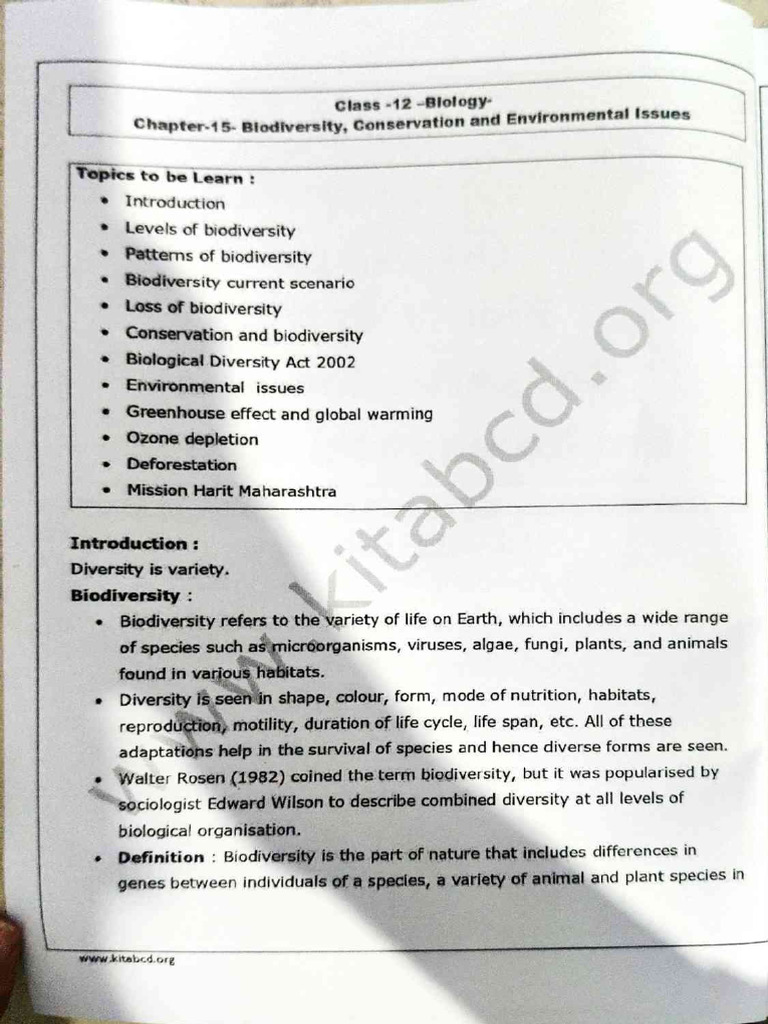 Biodiversity and Conservation Issues | PDF | Particulates | Exhaust Gas