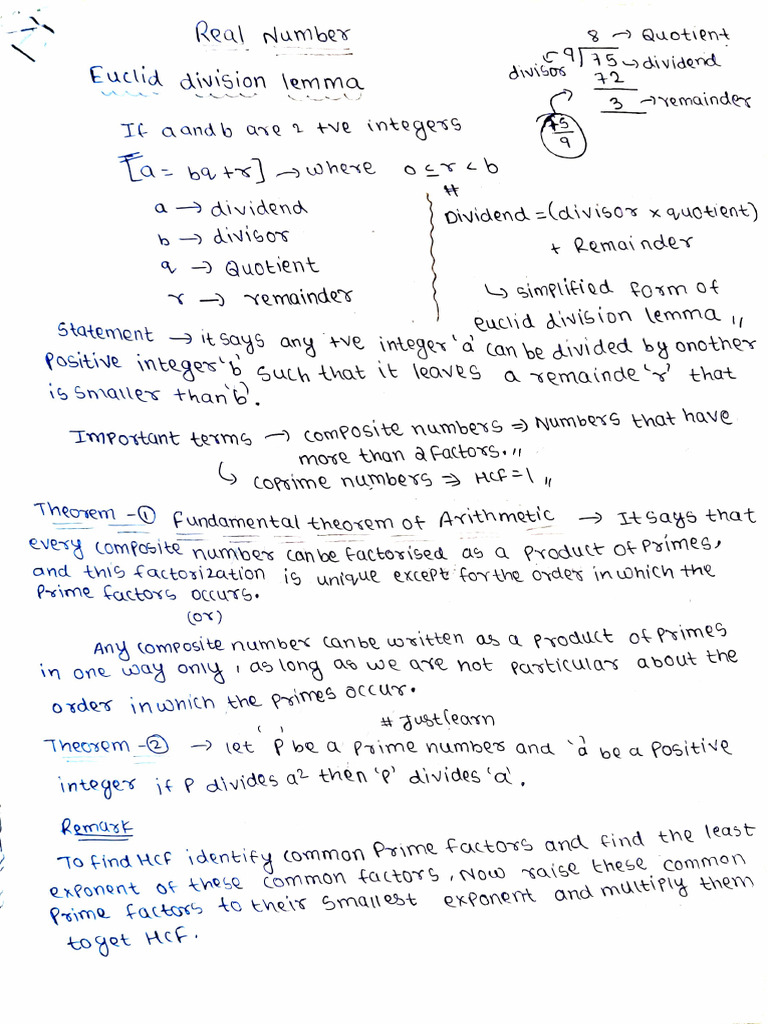Maths Formula Sheet Except Trignometry CLASS 10 | PDF