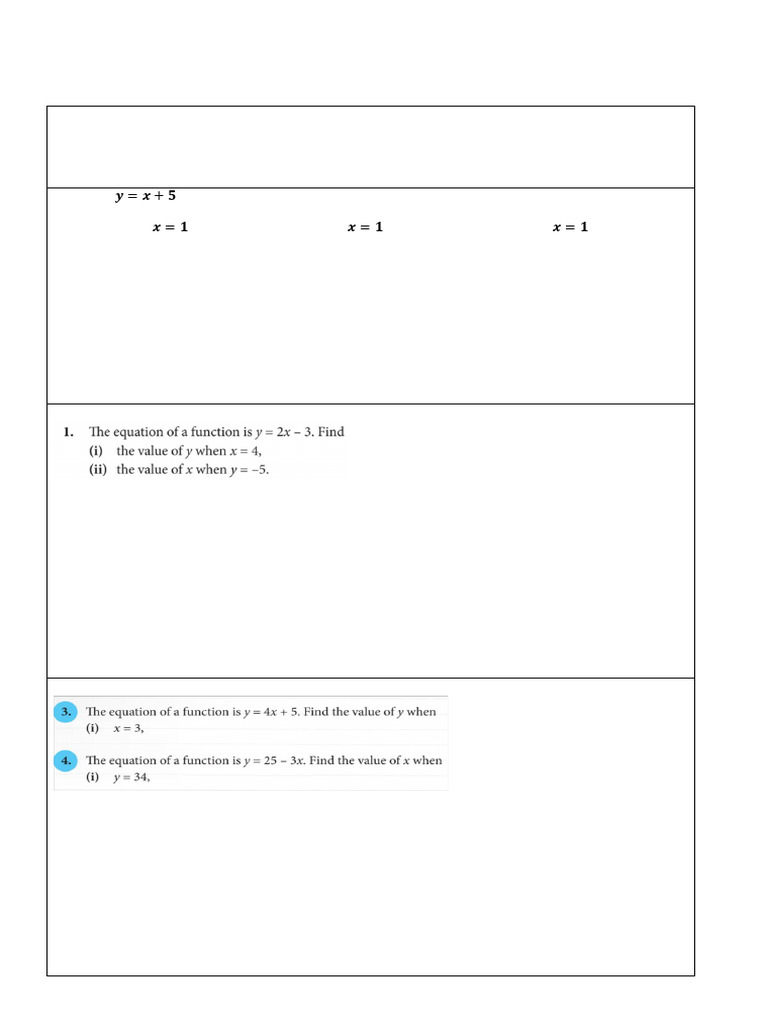 G7 Linear Function | PDF