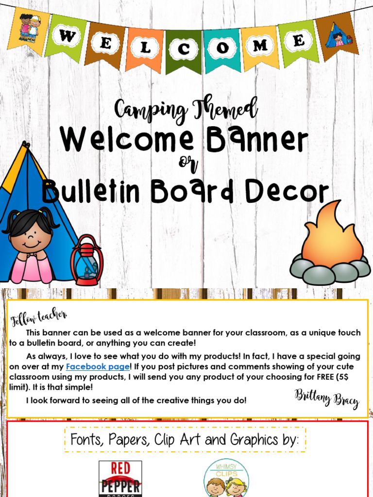 Welcome Banner for Classrooms | PDF