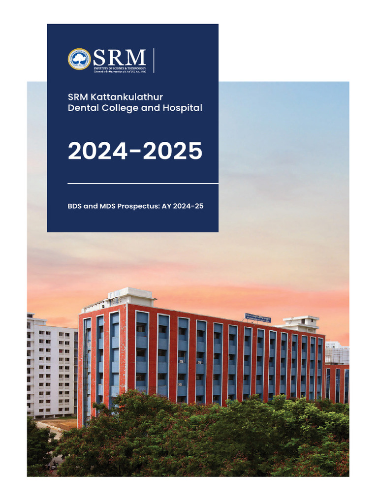 SRM Dental Brochure 2024 | PDF