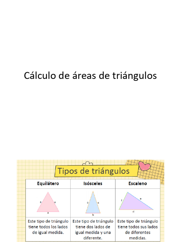 Cálculo de Áreas de Triángulos | PDF