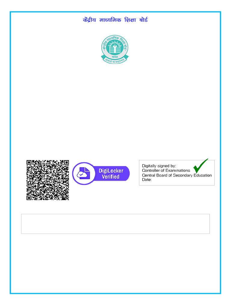 Class XII Migration Certificate | PDF